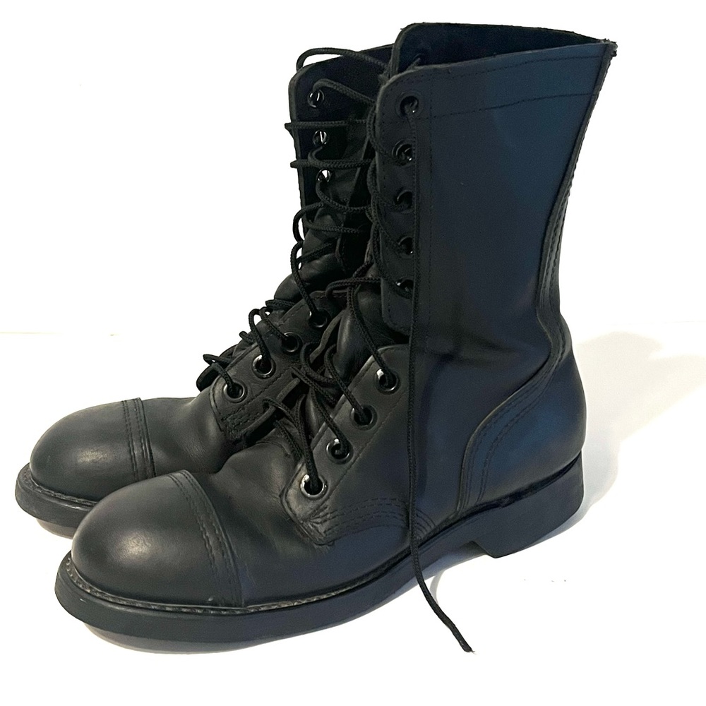 Altama Ansi Black Leather Combat Boots Size 5.5 N Ns … - Gem